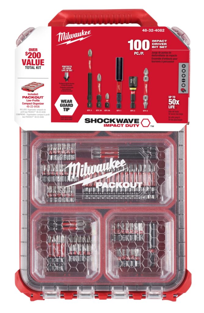 Packout puntas Shockwave 100 piezas Milwaukee 48-32-4082 – Tienda Milwaukee