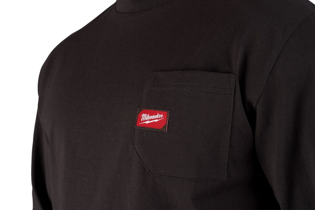 Polera negra manga larga de trabajo Milwaukee 602B-L – Tienda Milwaukee