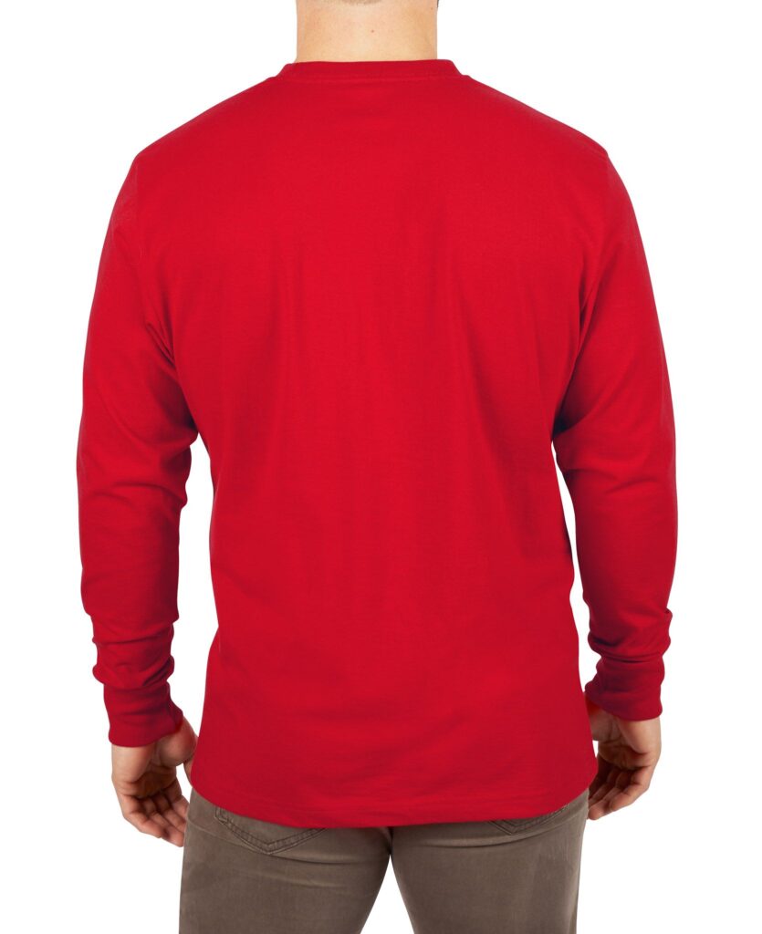 Polera roja manga larga de trabajo Milwaukee 602R-S – Tienda Milwaukee