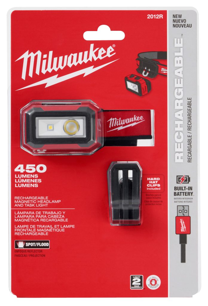 Linterna frontal magnética USB Milwaukee 2012R – Tienda Milwaukee